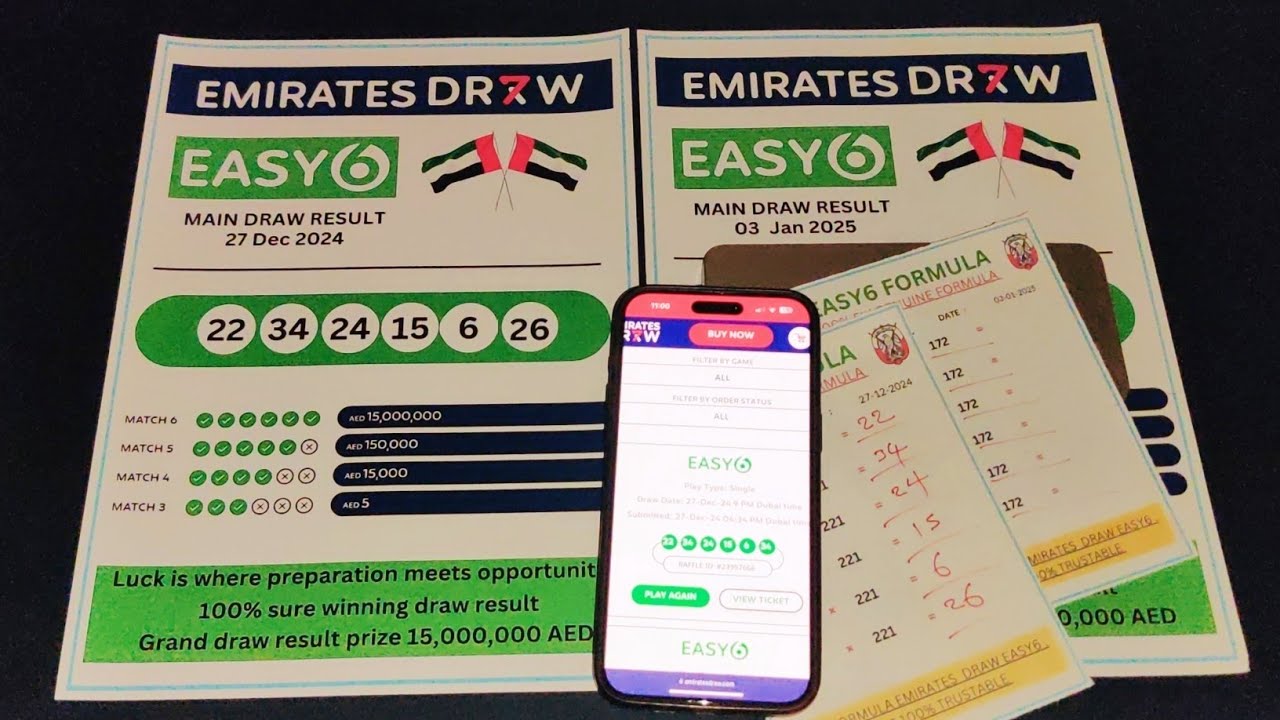 Emirates Draw 03-01-2025 Easy 6 Emirates Draw Prediction Result 100% ...