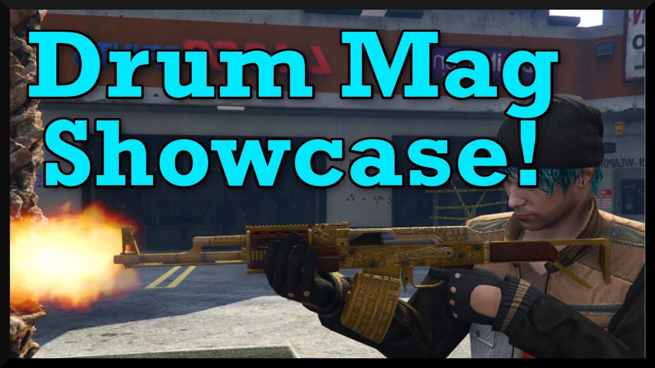 GTA 5: New Drum Mags Added To Ammunation - Showcase on All Weapons ...