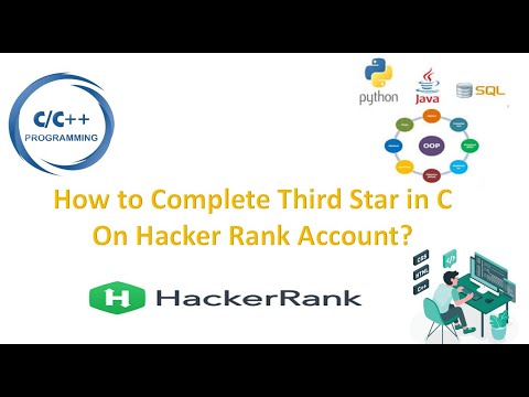 How to complete Third star in C on Hacker Rank Coding Platform? - YouTube
