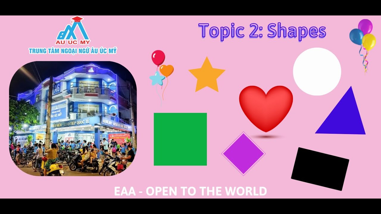 TOPIC 2: SHAPES - 5 MINUTES FOR TINY KIDS TO LEARN ENGLISH - YouTube