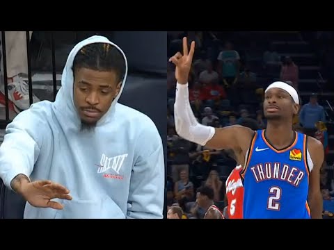 SGA says peace out to Memphis crowd after dagger as OKC sweep Grizzlies