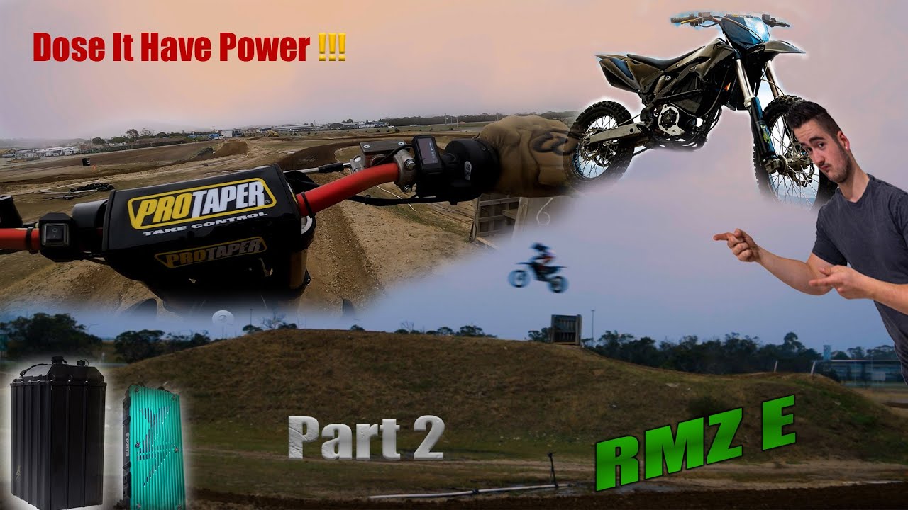 RMZ Electric Dirt Bike Build Part 2 || Ultra Bee Battery 73ah,QS 90H ...