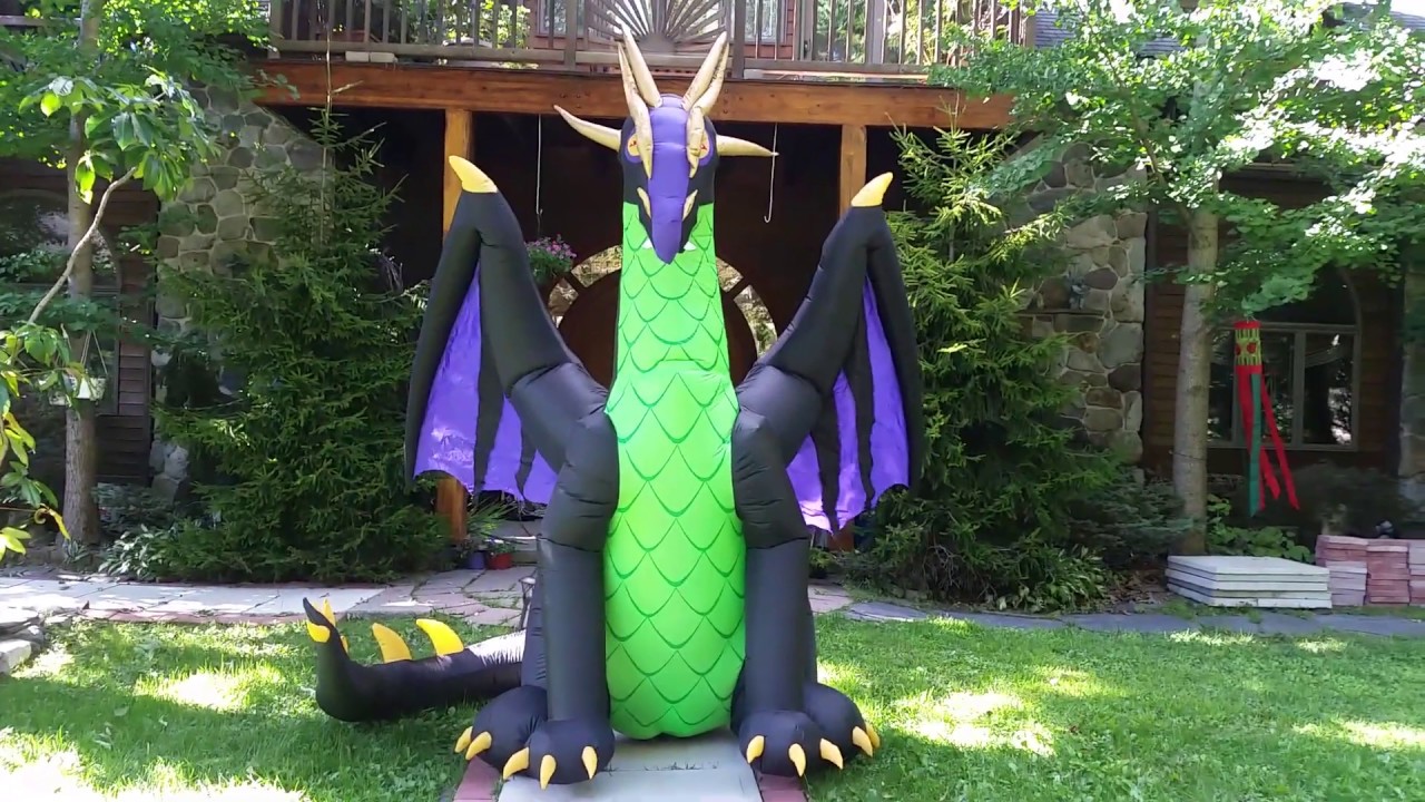 New For 2019 Gemmy Inflatable Halloween 8.9ft Tall Animated Red Eyed ...