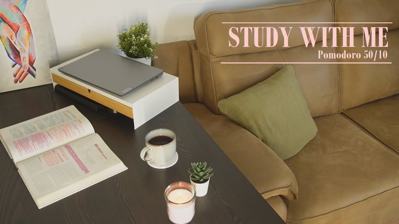 2 HOUR STUDY WITH ME | Pomodoro 50/10 | Fireplace Sounds | Cosy Study ...