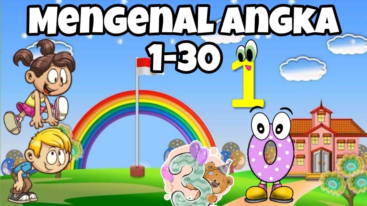 Belajar Mengenal Angka 1-30 // Menghitung Angka 1-30 Bahasa Indonesia ...