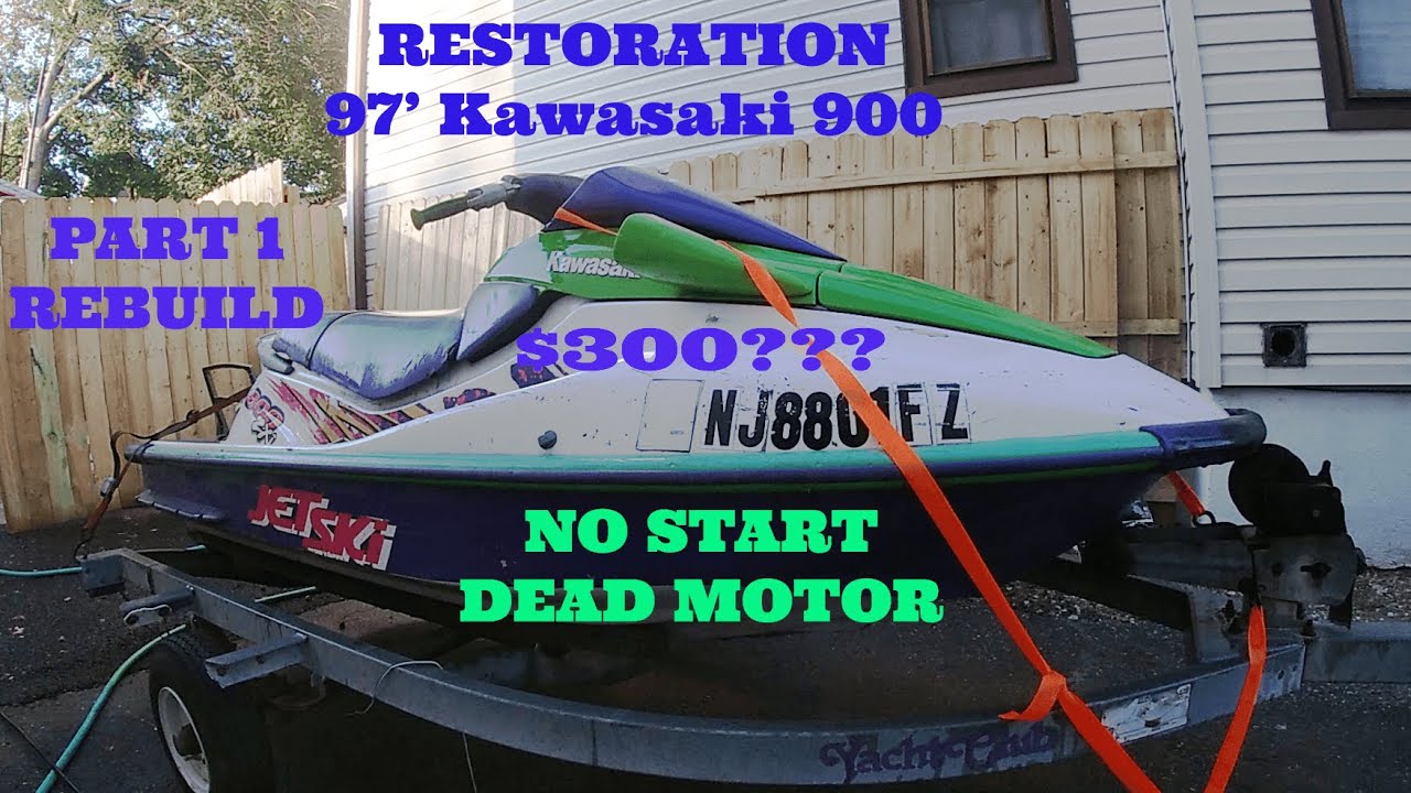 REBUILD Kawasaki 900 ZXI Jetski pt 1 - YouTube