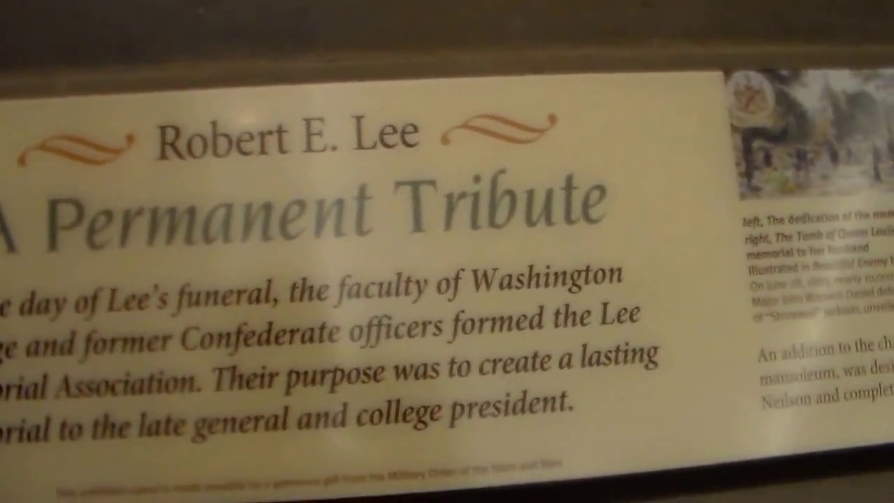 Lee Chapel - Robert E. Lee Burial Site - Washington & Lee College - YouTube