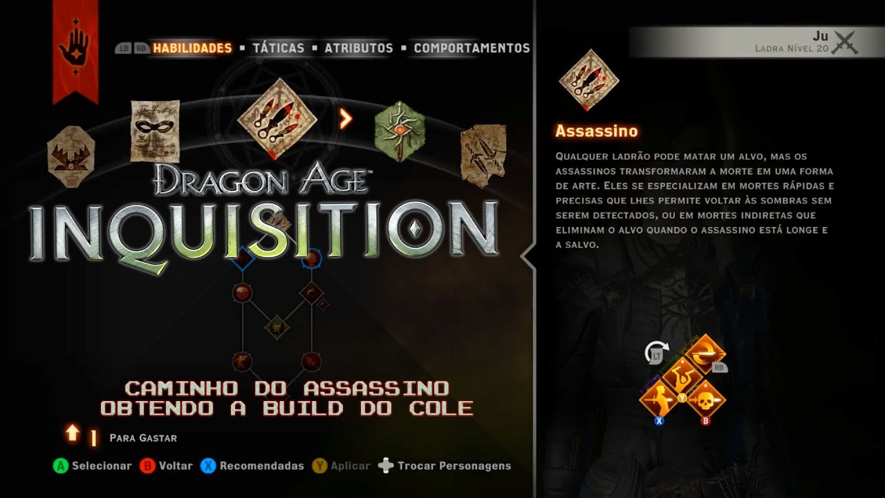 Dragon Age Inquisition - Quest Caminho do Assassino - Build Cole - YouTube