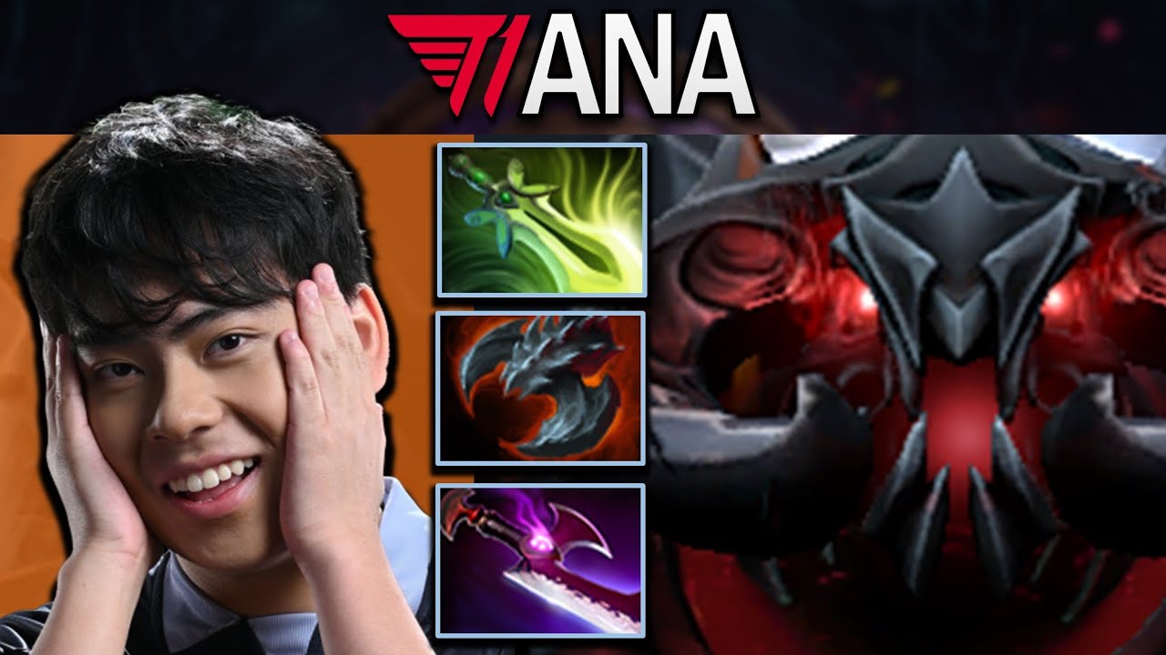 Shadow Fiend Dota 2 7.32 Gameplay T1.Ana with Carry Build and Butterfly ...