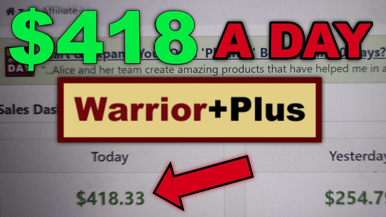 How To Make Money With Warrior Plus | Warrior Plus Affiliate Marketing ...