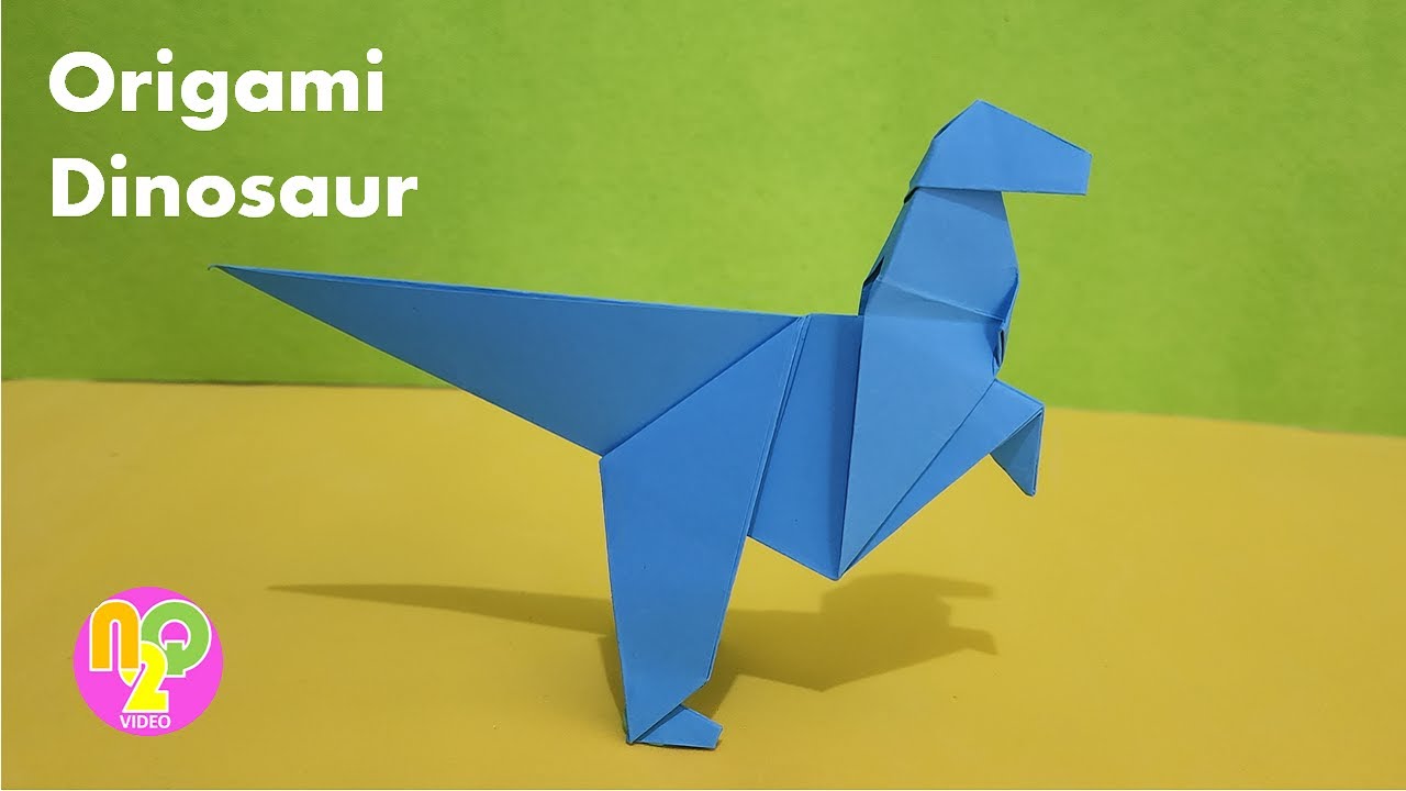 Origami DInosaur | Cara Membuat Dinosaurus dari Kertas Origami - YouTube