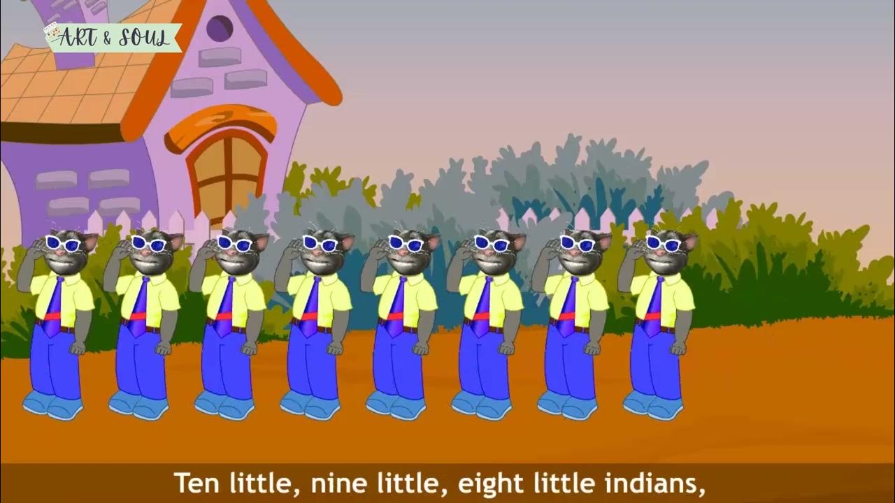 Tomcat rhymes for kids - One little Two Little Three little Indians ...