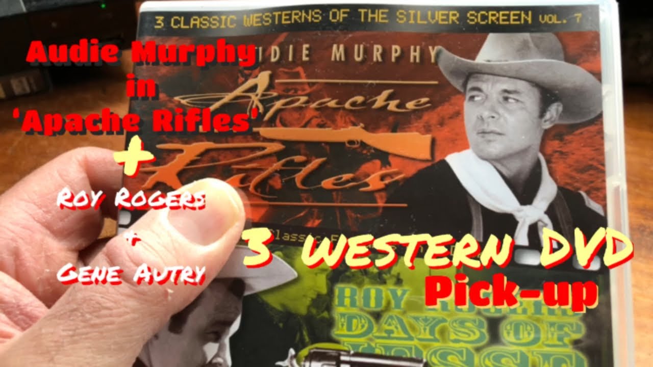 'Apache Rifles' Audie Murphy western DVD + Roy Rogers & Gene Autry ...