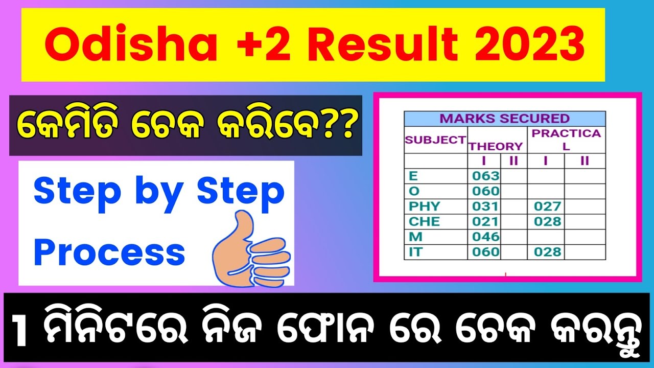 How to check +2 Science & Commerce result 2023 | How to check odisha +2 ...