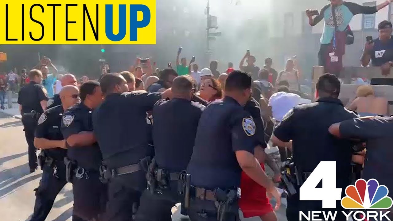 A Fight Broke Out Between Cops and Residents During an Apartment Fire ...
