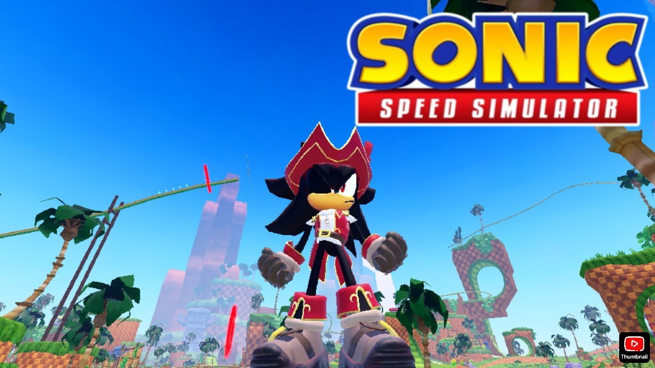 Captain Shadow in Sonic speed simulator! - YouTube