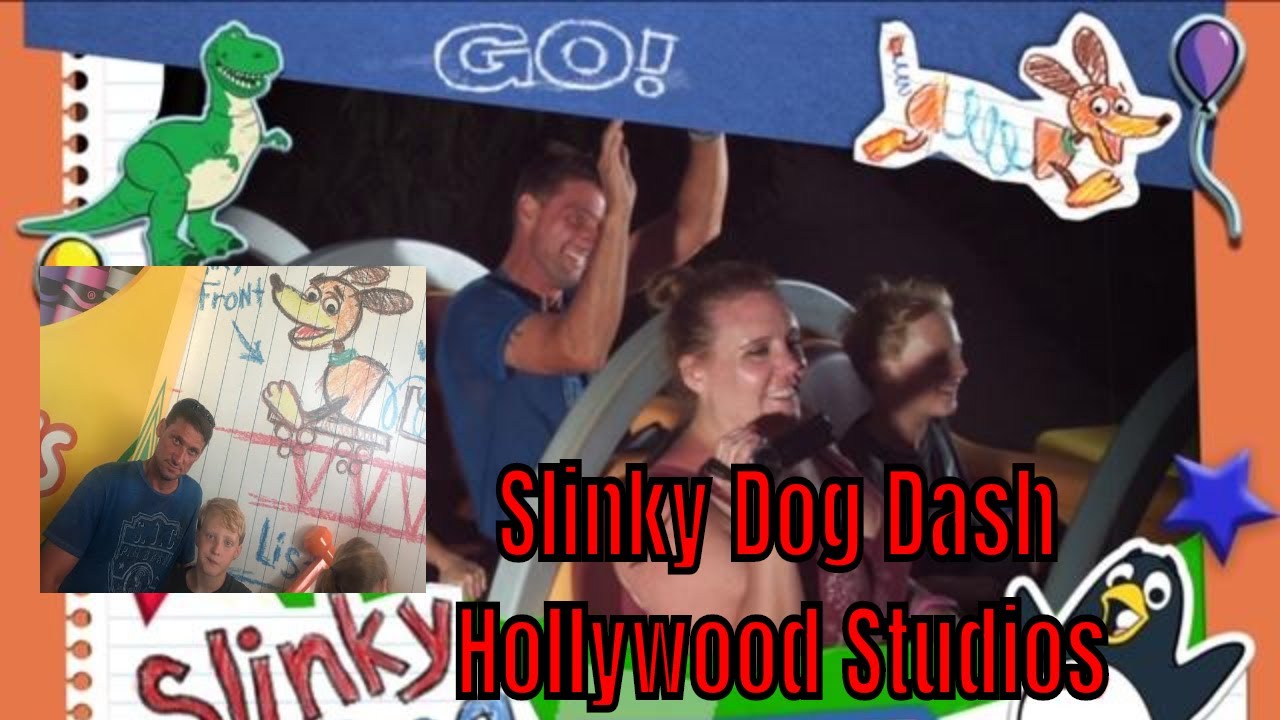 Slinky Dog Dash Queue & Full Ride- Hollywood Studios- Walt Disney World ...