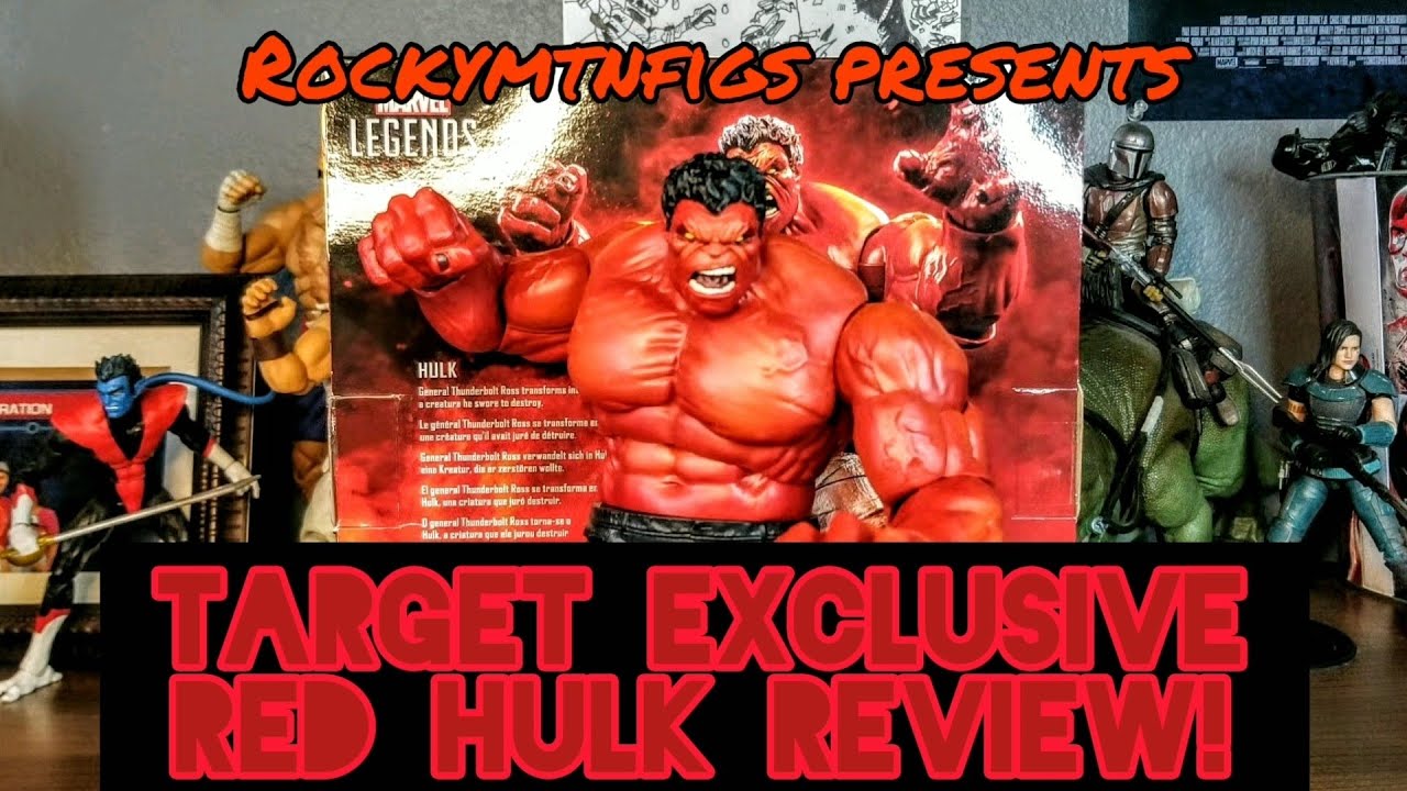 Marvel Legends Target Exclusive Deluxe Red Hulk Review! - YouTube