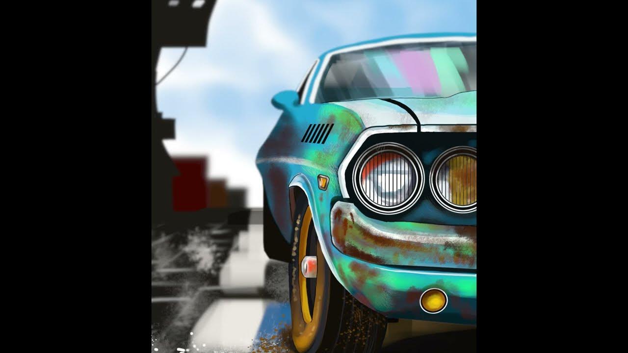 How to Draw a Vintage Rusty Car in GIMP | Step-by-step Digital Art ...