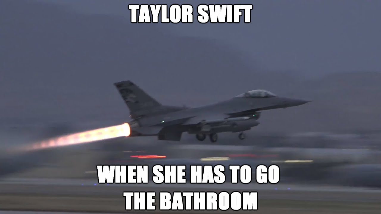 TAYLOR SWIFT WHEN SHE HAS TO GO TO THE BATHROOM JET MEME - YouTube
