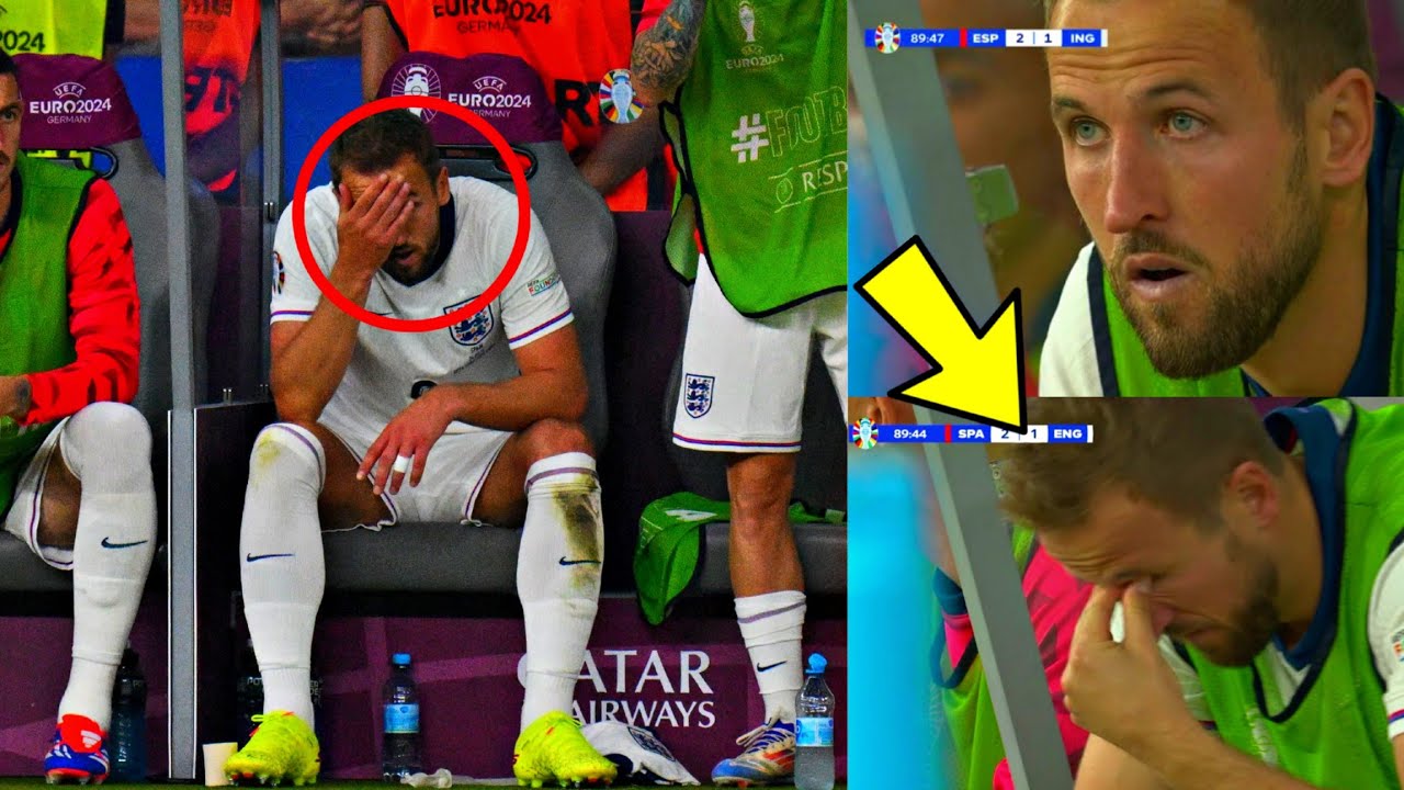 Harry Kane Crying With Tears After Losing Euro Final Against Spain 🥺 ...