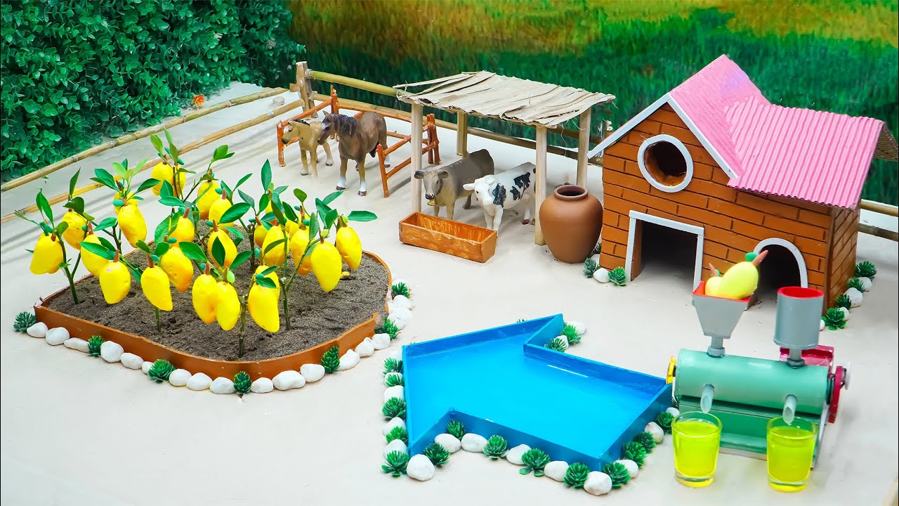 DIY tractor mango juice machine mini science project | How to grow and ...