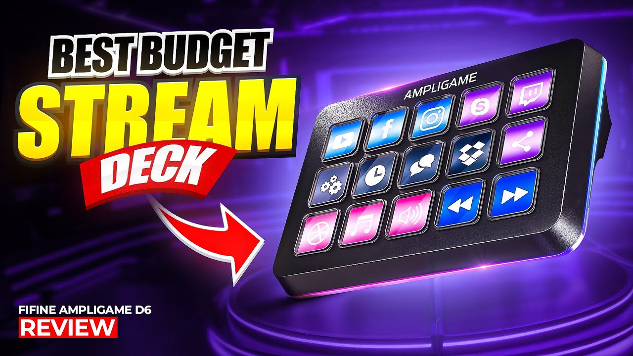 BEST BUDGET Stream Deck! Good Bye Elgato! FIFINE AMPLIGAME D6 Stream ...