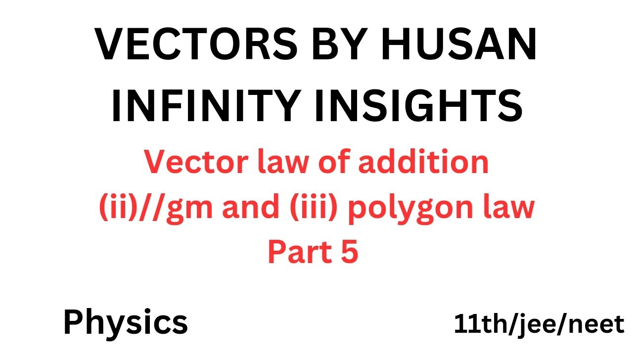 Vectors// //gm and polygon law of vector addition// part5 // #jee #neet ...
