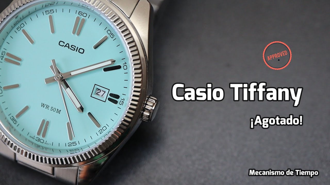 Casio Tiffany Blue MTP-1302PD ¿Agotado? #tiffany #mdt - YouTube