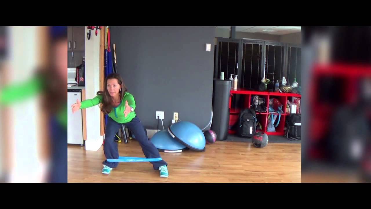 Step to Side Lunge with NeeBooFit Resistance Loop Bands - YouTube