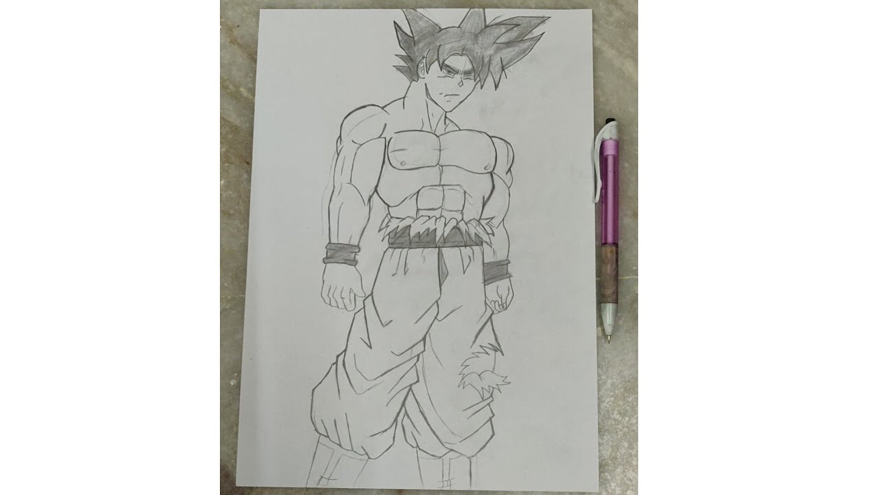 How to draw goku mui easily, step by step tutorial# ...