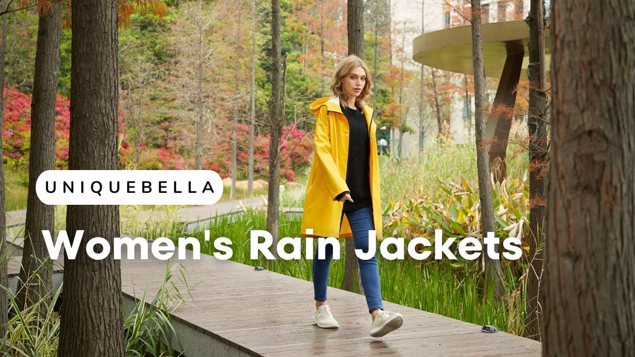 UNIQUEBELLA Rain Jacket for Men and Women - YouTube