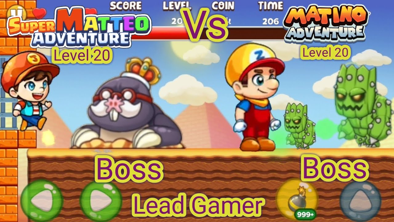 Super Matteo Adventure vs Super Matino Adventure Game Level 20-20 Boss ...