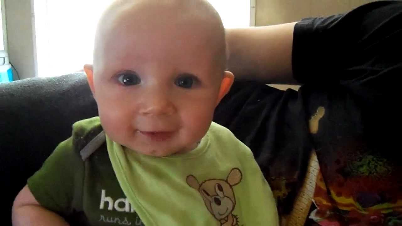 Cute Baby Getting Excited for the First Time - YouTube