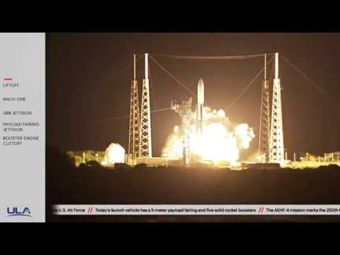 Blastoff! AEHF-4 Air Force Satellite Launches Atop Atlas V Rocket - YouTube