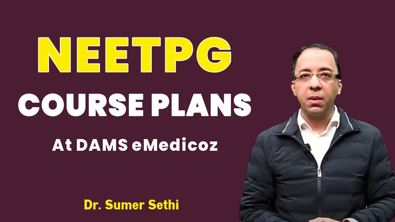 Course plans at DAMS eMedicoz | NEETPG - YouTube