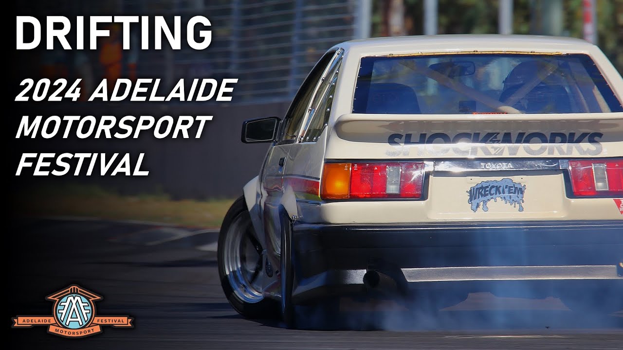 Drifting • 2024 Adelaide Motorsport Festival - YouTube