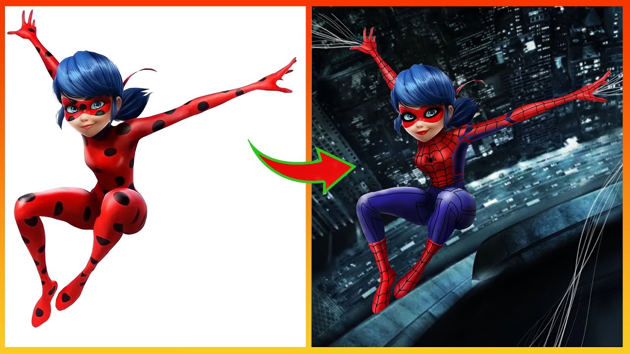 Miraculous Ladybug Transformation Spider Man - Miraculous Art ...