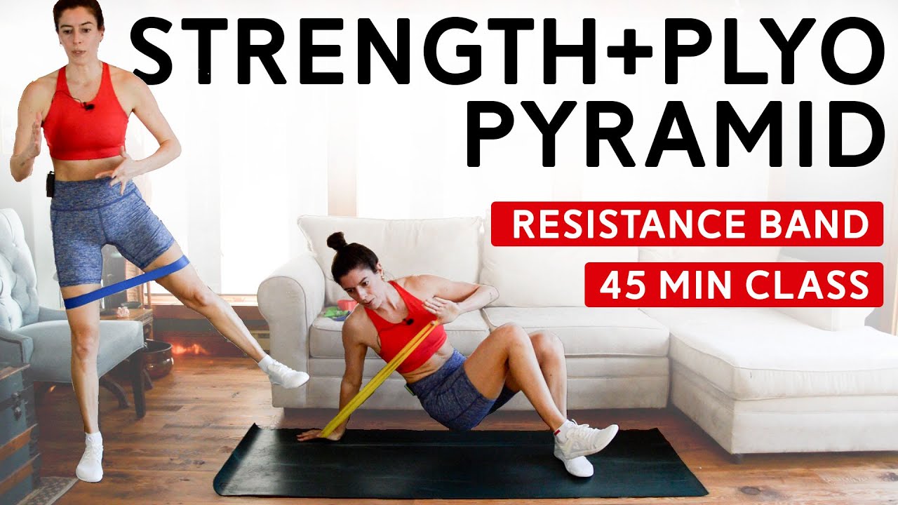 Mini Band Pyramid Workout (45 Mins) - Total Body Strength & Plyo ...