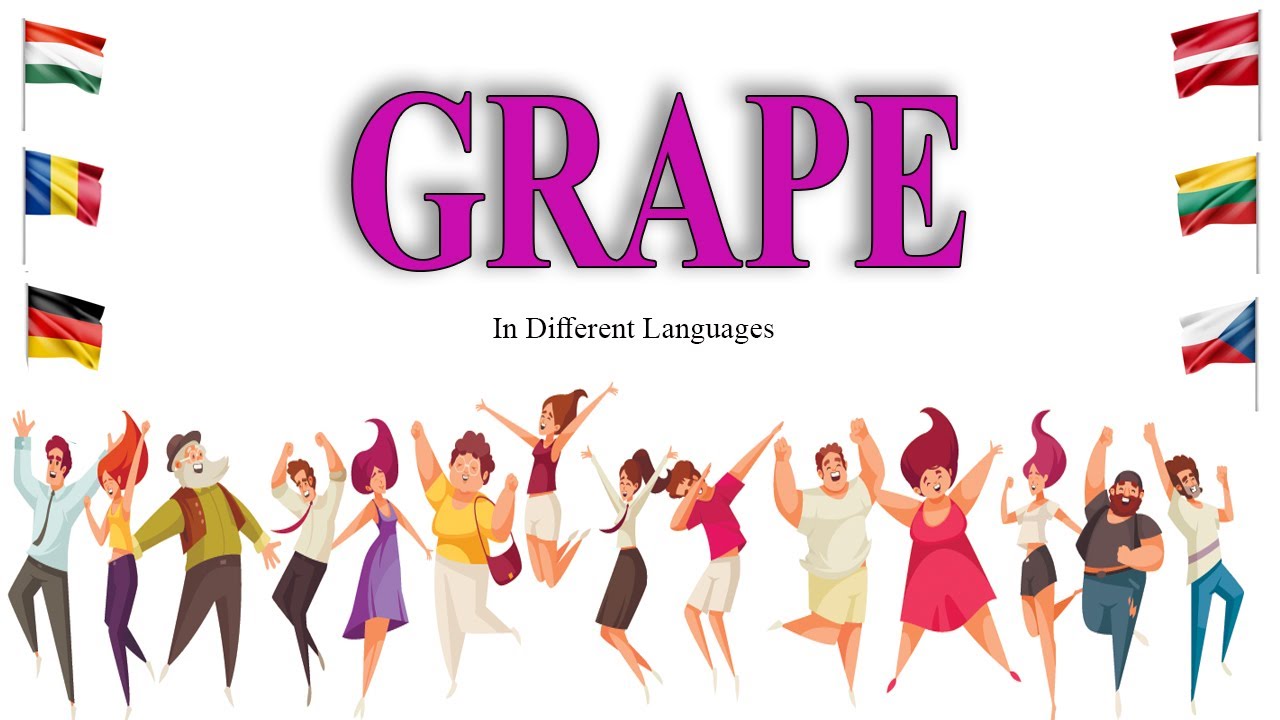 How to say #grape in different languages franc Italy Arabia #china ...