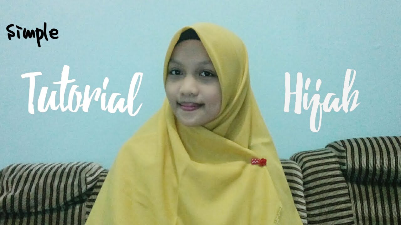 SIMPLE TUTORIAL HIJAB MENUTUP DADA || Hijab Segiempat - YouTube