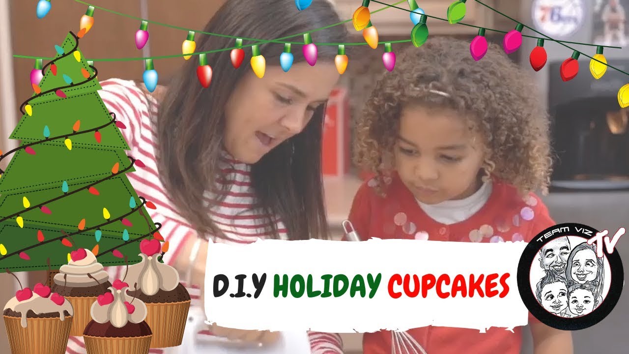 HOLIDAY CUPCAKE DIY - BAKING CHALLENGE - YouTube