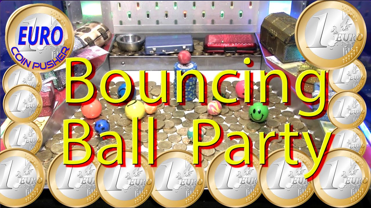 Bouncing Ball Party! - Euro Coin Pusher Episode 208 - YouTube