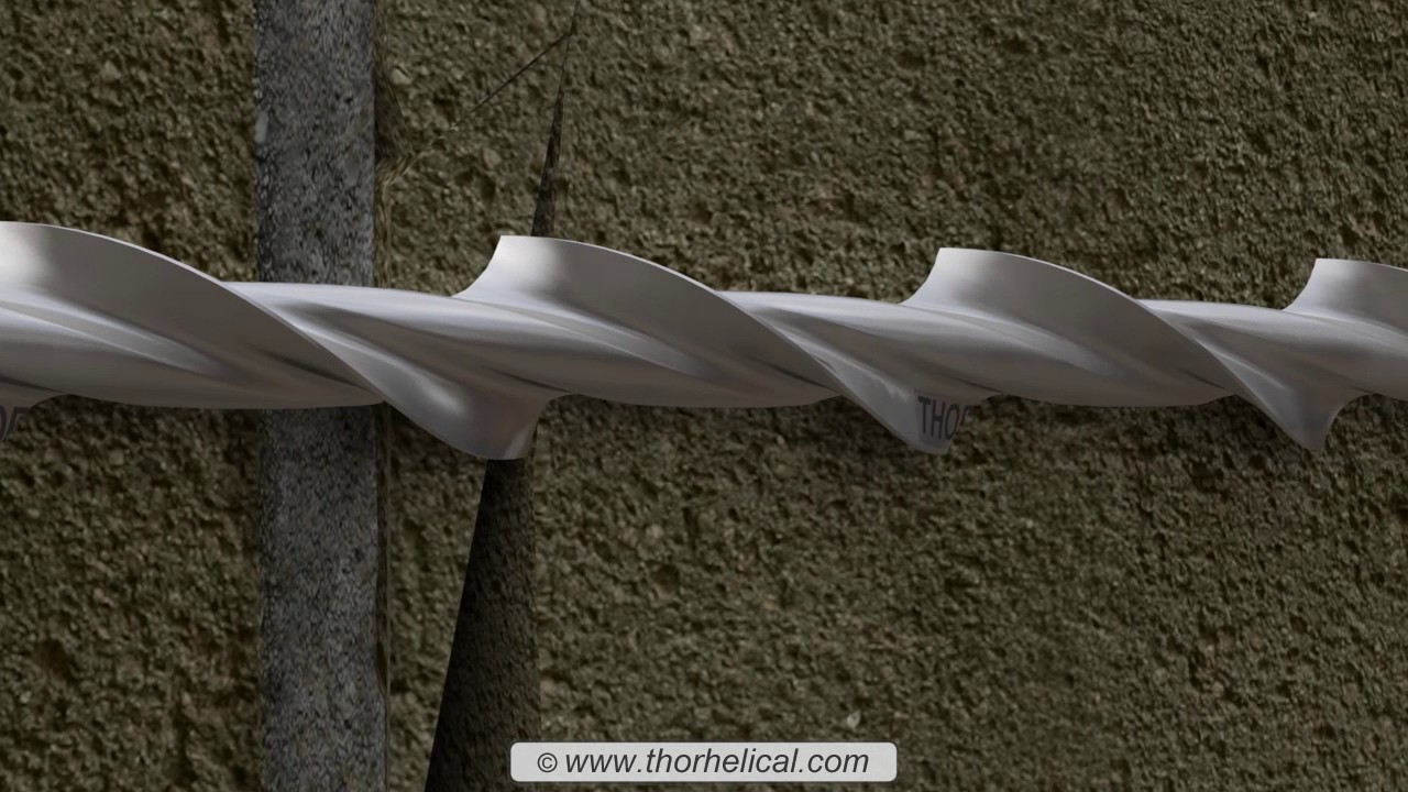 Thor Helical USA - M12 Masonry Tie Anchor Cross Wall Pinning - YouTube