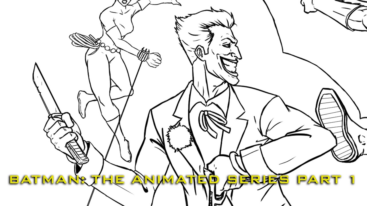 BATMAN: THE ANIMATED SERIES Speed Drawing - Sketch - PART 1 - YouTube