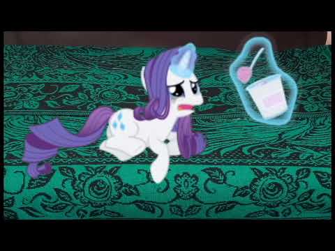 MLP Real Life - Rarity crying and eat ice-cream - YouTube