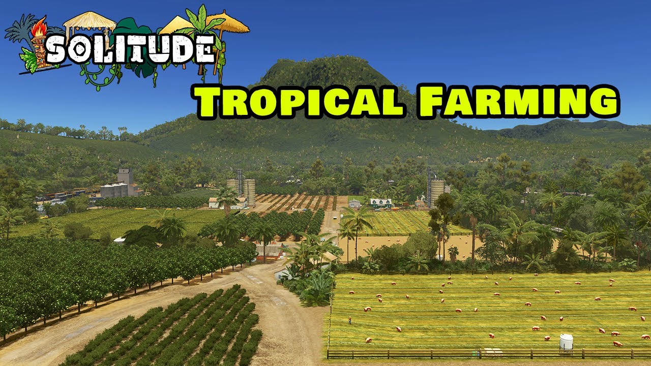 How to Create A REALISTIC Tropical Farm in Cities Skylines! | Solitude ...