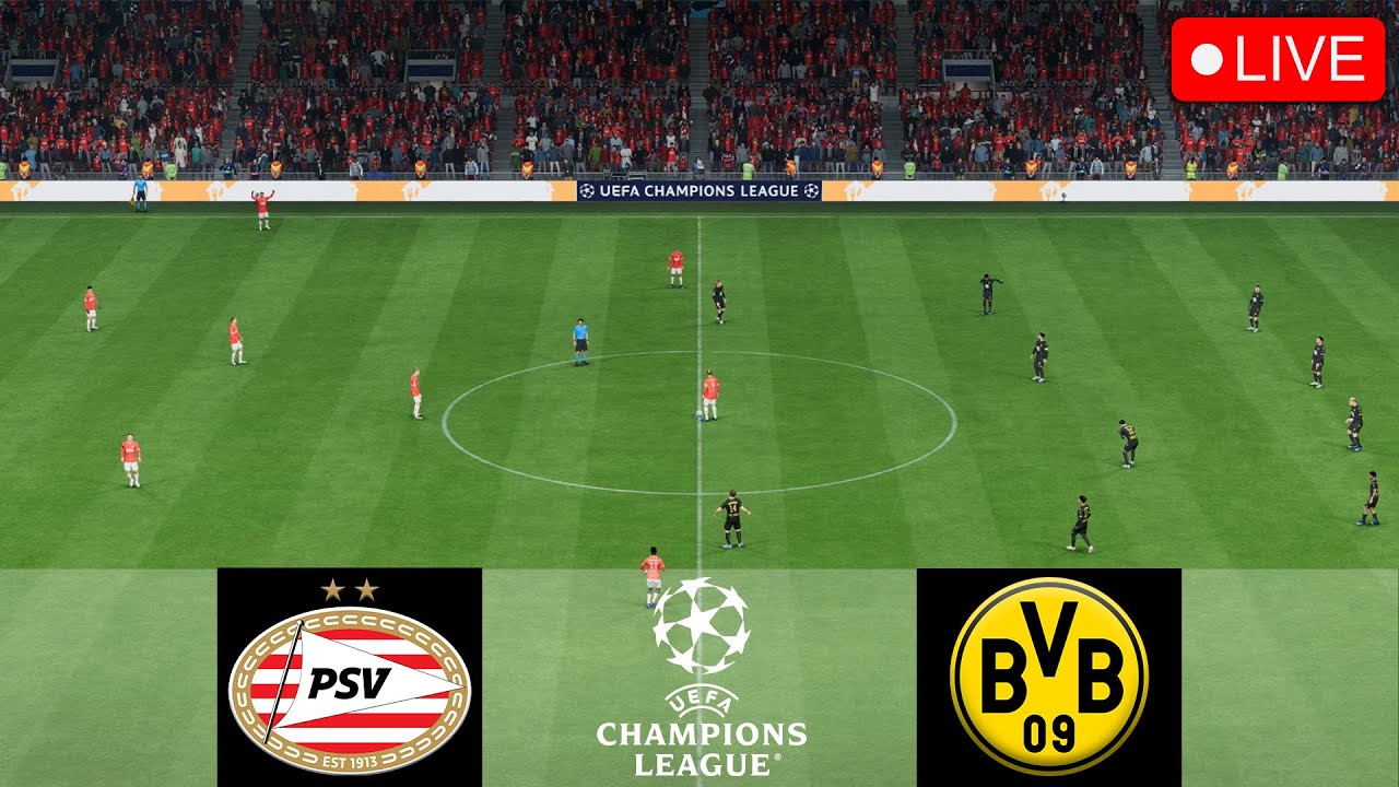 PSV vs Dortmund Live | UEFA Champions League - YouTube