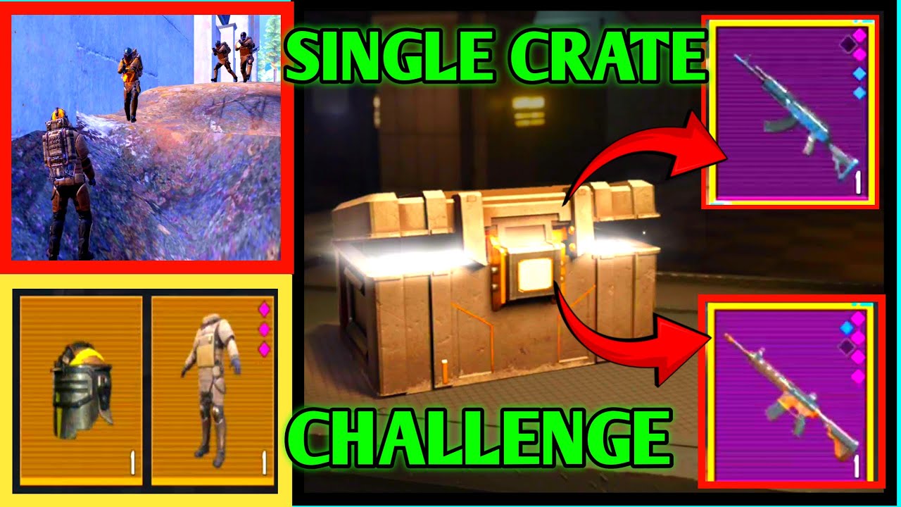 SINGLE CRATE CHALLENGE ️ in chapter 19 metroroyale pubgmobile with @INCOMPLETE_chor - YouTube