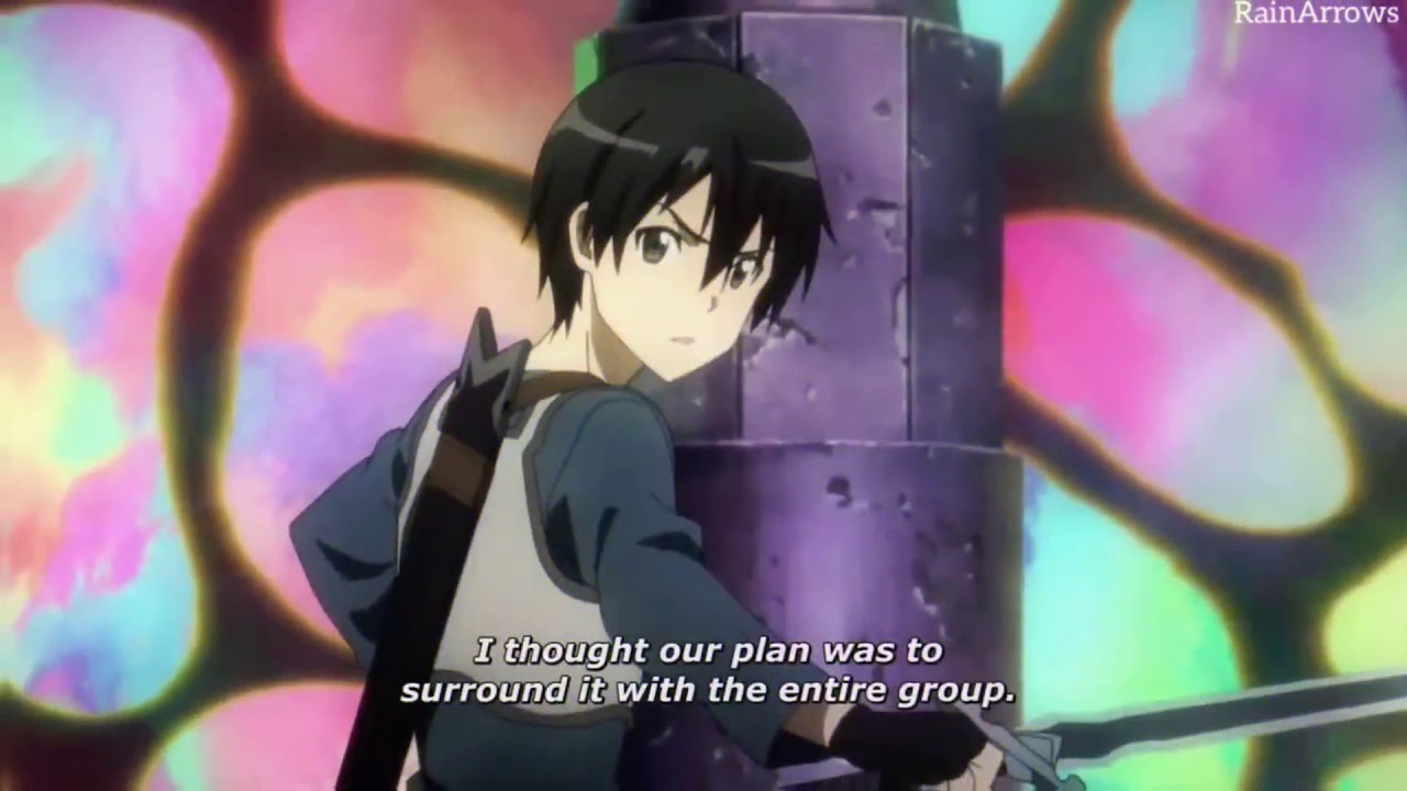 Sword Art Online ~ Kirito First Boss Fight [AMV] - YouTube